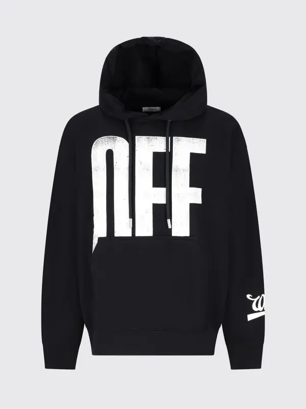 Off-White Hooded Sweatshirt - Black
