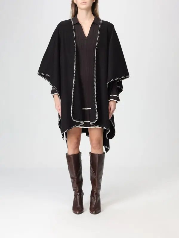 TWINSET Cape - Black