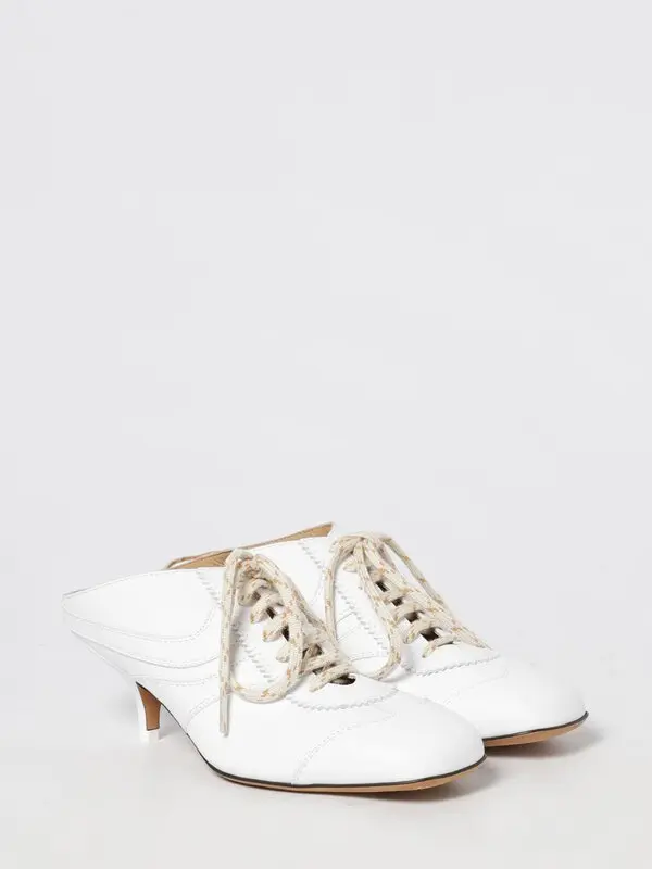 Dries Van Noten Mules With Kitten Heel And Lace-up Closure
