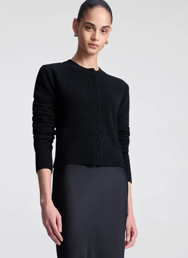 A.L.C. Skyler Cashmere Cardigan - Black