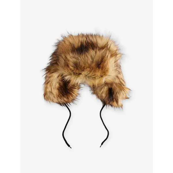 JADED LONDON Faux-fur Trapper Hat - Beige