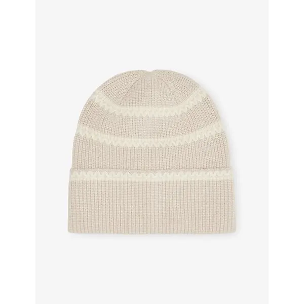 Varley Knitted Beanie Hat - Silver Birch