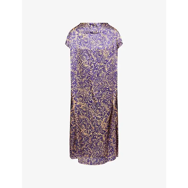 Dries Van Noten Diria Printed Silk Midi Dress