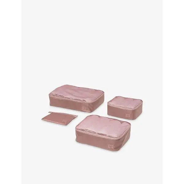 Herschel Supply Co. Kyoto Packing Cubes Set Of Four - Ash Rose Tonal