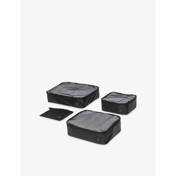 Herschel Supply Co. Kyoto Packing Cubes Set Of Four - Black Tonal