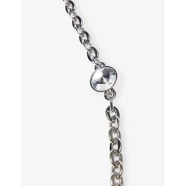 Maje Rhinestone Chain Shoulder Strap