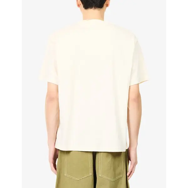 STORY MFG. Grateful Short-sleeve Cotton T-shirt - Ecru