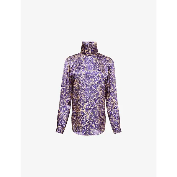 Dries Van Noten Contisy Printed Silk Shirt