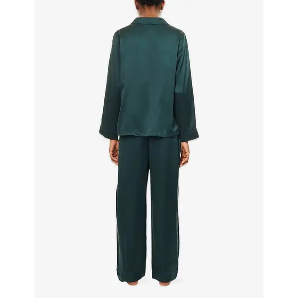 Eberjey Inez Silk Long-sleeve Pyjama Set