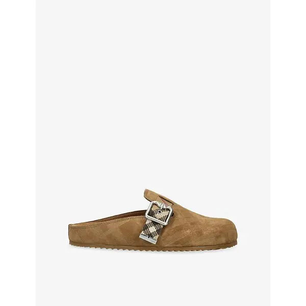 Burberry Urchin Suede Clogs