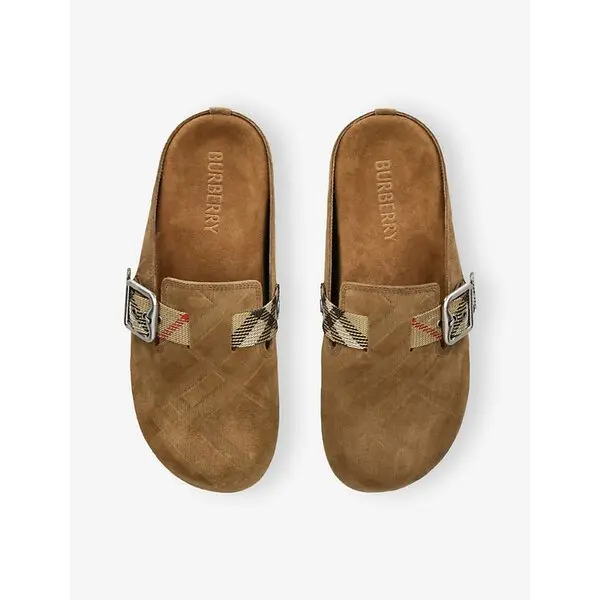 Burberry Urchin Suede Clogs