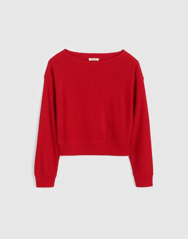 Madewell Rib-knit Boatneck Top