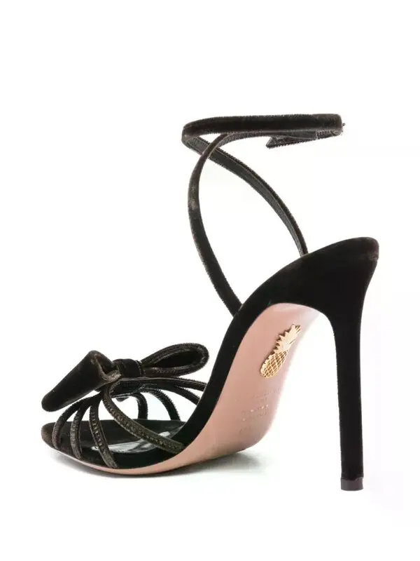 AQUAZZURA 105mm Bow Ankle-strap Sandals