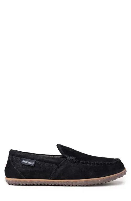 Minnetonka Tilden Slipper - Black Ruff