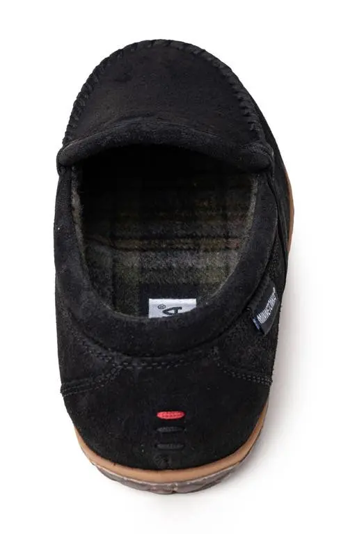 Minnetonka Tilden Slipper - Black Ruff