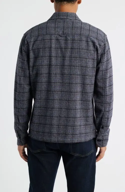 Rails Stellan Glen Check Textured Cotton Shirt Jacket