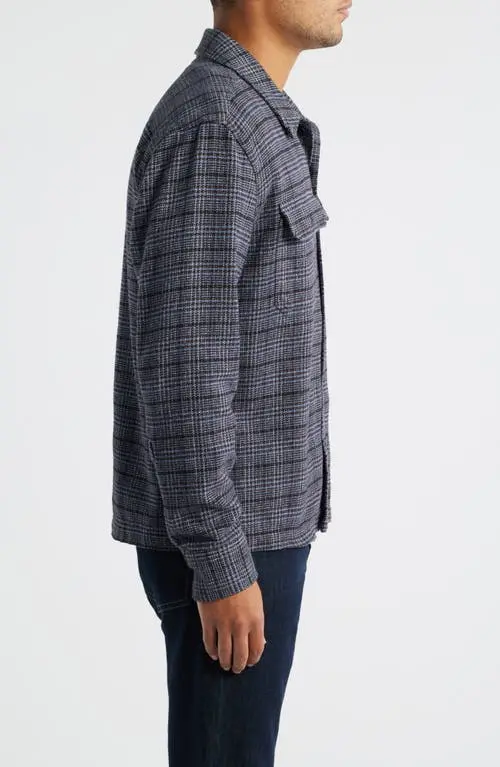 Rails Stellan Glen Check Textured Cotton Shirt Jacket