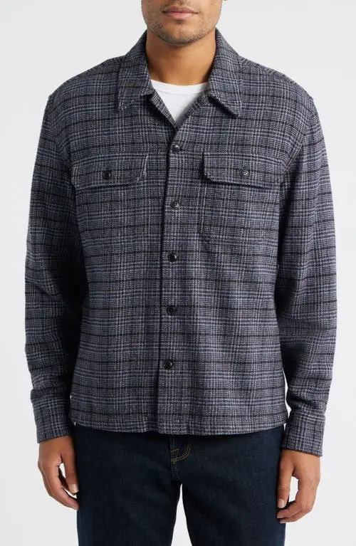 Rails Stellan Glen Check Textured Cotton Shirt Jacket