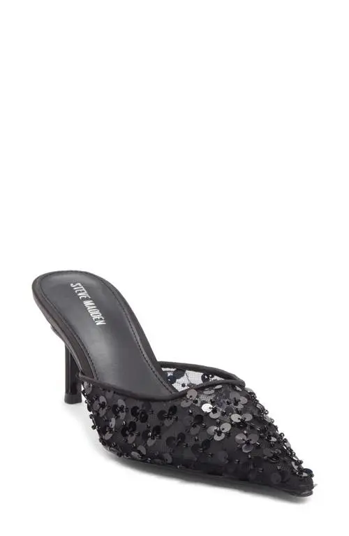 Steve Madden Alexi Mule - Black Sequin