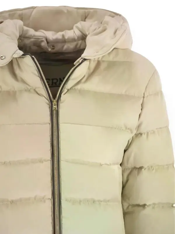 Herno Quilted Jacket With Hood - Neutrals