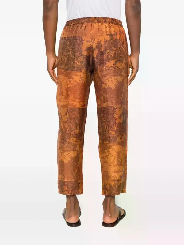PIERRE-LOUIS MASCIA Patchwork Printed Trousers