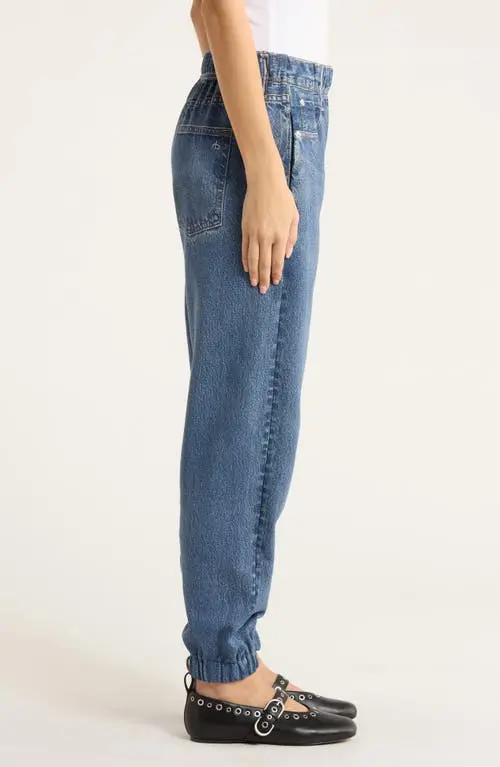 Rag & Bone Rb Miramar Denim Print Cotton Fleece Joggers