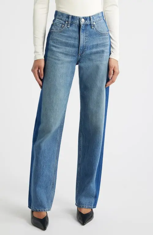 Rag & Bone Shea High-waist Straight-leg Jeans - Balboa Shadow