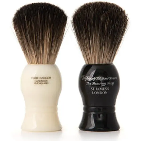 TAYLOR OF OLD BOND STREET Pure Badger Shaving Brush - Ivory