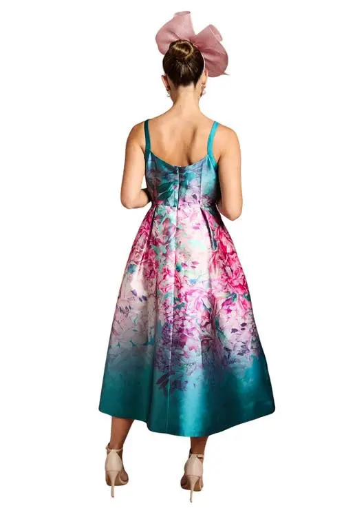 Coast Strappy Bow Detail Twill Midi Dress