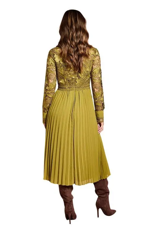 Coast Long Sleeve Lace Midi Shirt Dress