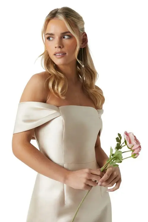 Coast Column Midi Bridesmaid Dress - Champagne