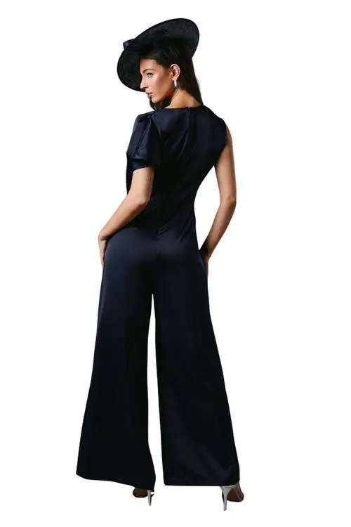 Coast Tie Side Drape Wide Leg Jumpsuit