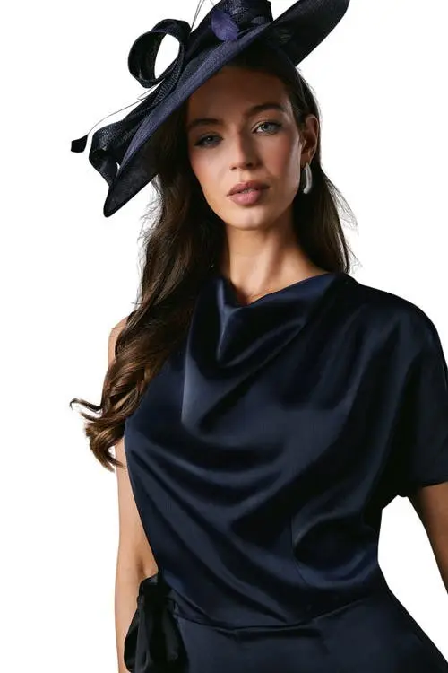 Coast Tie Side Drape Wide Leg Jumpsuit