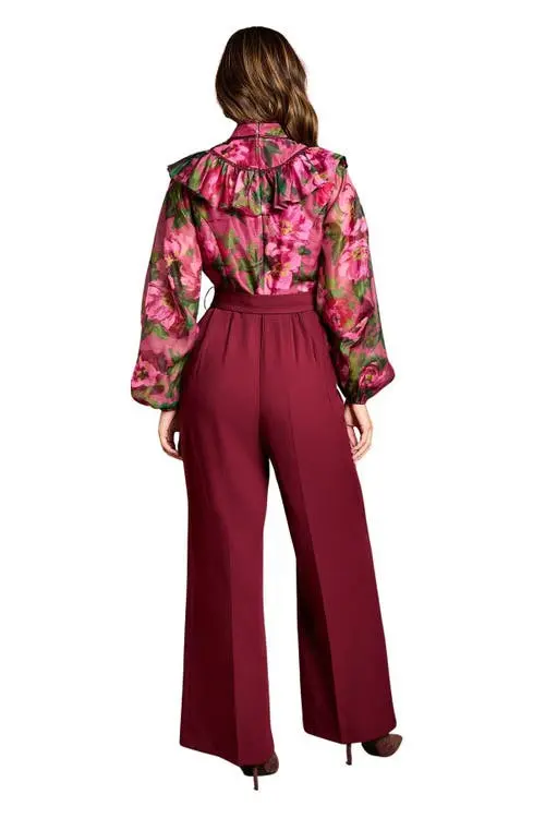 Coast Organza Floral Print Jumpsuit