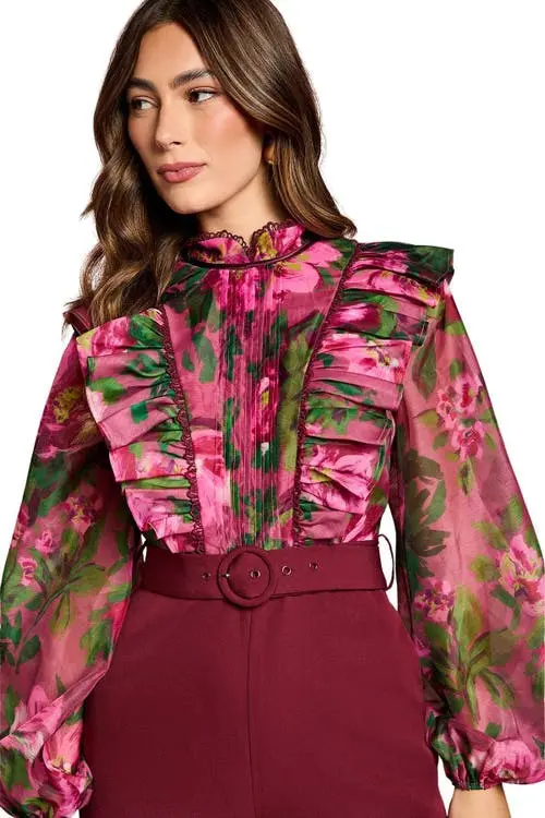 Coast Organza Floral Print Jumpsuit