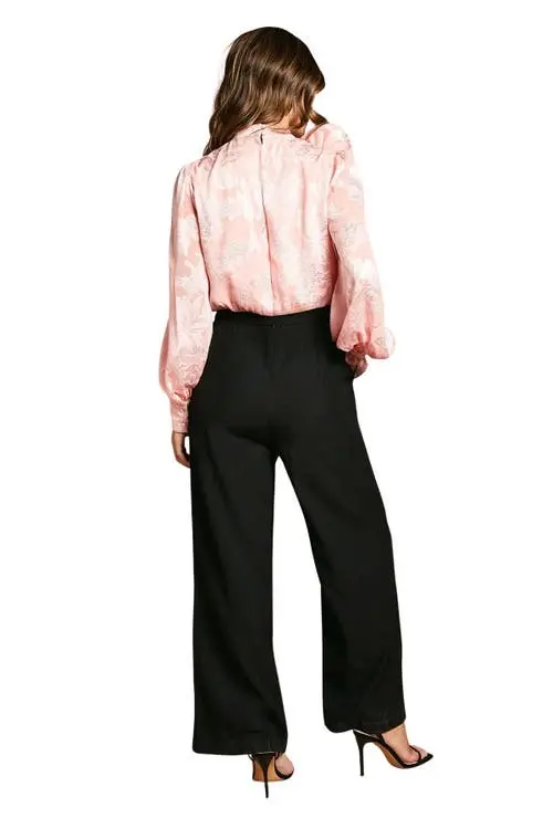 Coast Satin Jacquard Corsage 2-in-1 Jumpsuit