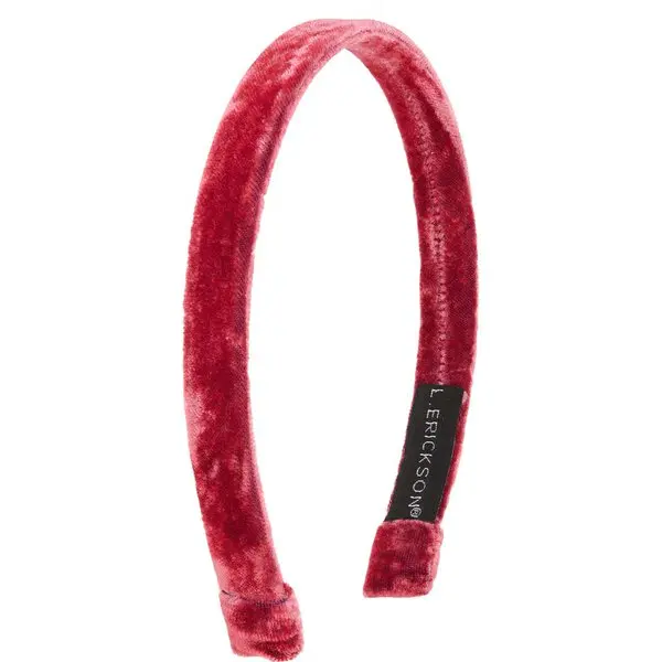 L. Erickson Lorelai Velvet Headband - Velvet Rose