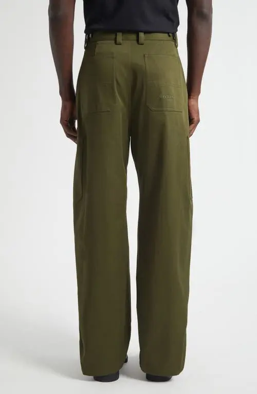 Givenchy Cotton Canvas Cargo Trousers - Khaki