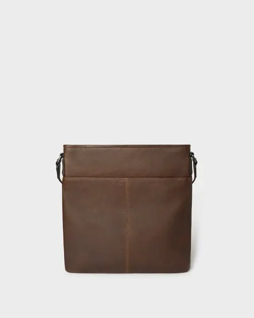 OSPREY LONDON The Compass Leather Crossbody Bag