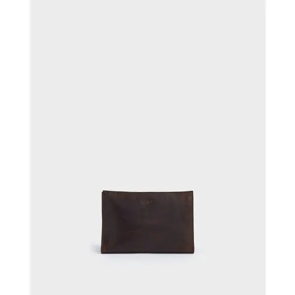 OSPREY LONDON The Carter Leather Pouch - Chestnut