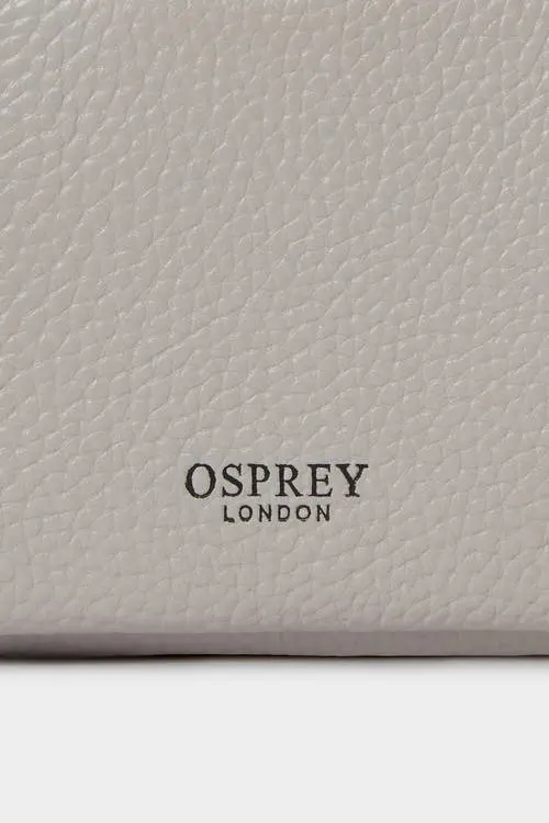 OSPREY LONDON Ruby Leather Crossbody Clutch - Stone