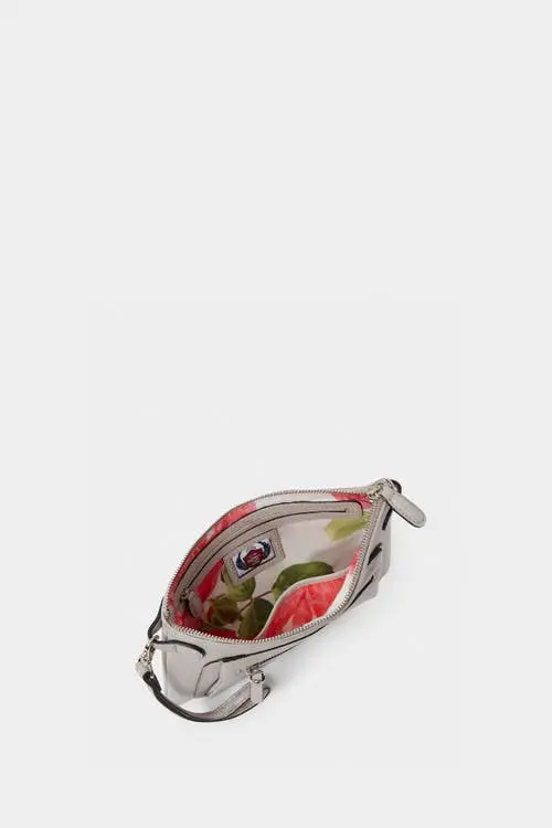 OSPREY LONDON Ruby Leather Crossbody Clutch - Stone