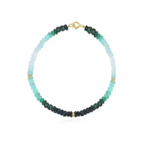 THE LOVERY FINE JEWELRY Ombre Bead Bracelet - Emerald