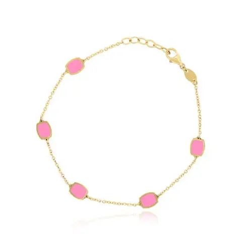 THE LOVERY FINE JEWELRY Icon Bracelet - Bubblegum Pink