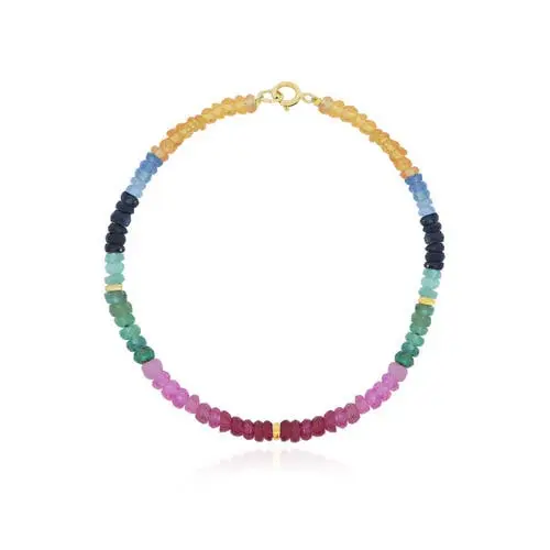 THE LOVERY FINE JEWELRY Gemstone Bead Bracelet - Rainbow Gemstones