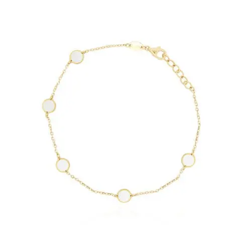 THE LOVERY FINE JEWELRY Bubble Chain Bracelet - Mother Of Pearl