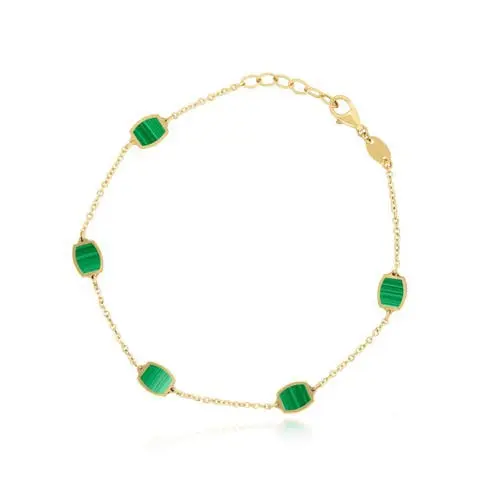 THE LOVERY FINE JEWELRY Icon Bracelet - Malachite