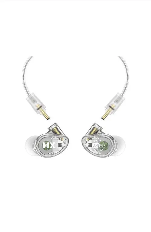 MEE AUDIO Mx3 Pro Triple Driver Musicians' In-ear Monitors - Clear