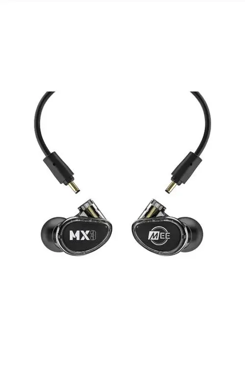 MEE AUDIO Mx3 Pro Triple Driver Musicians' In-ear Monitors - Smoke