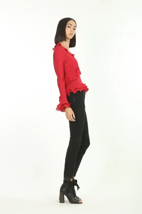 SECRET PON-PON Sander Blouse - Lipstick Red